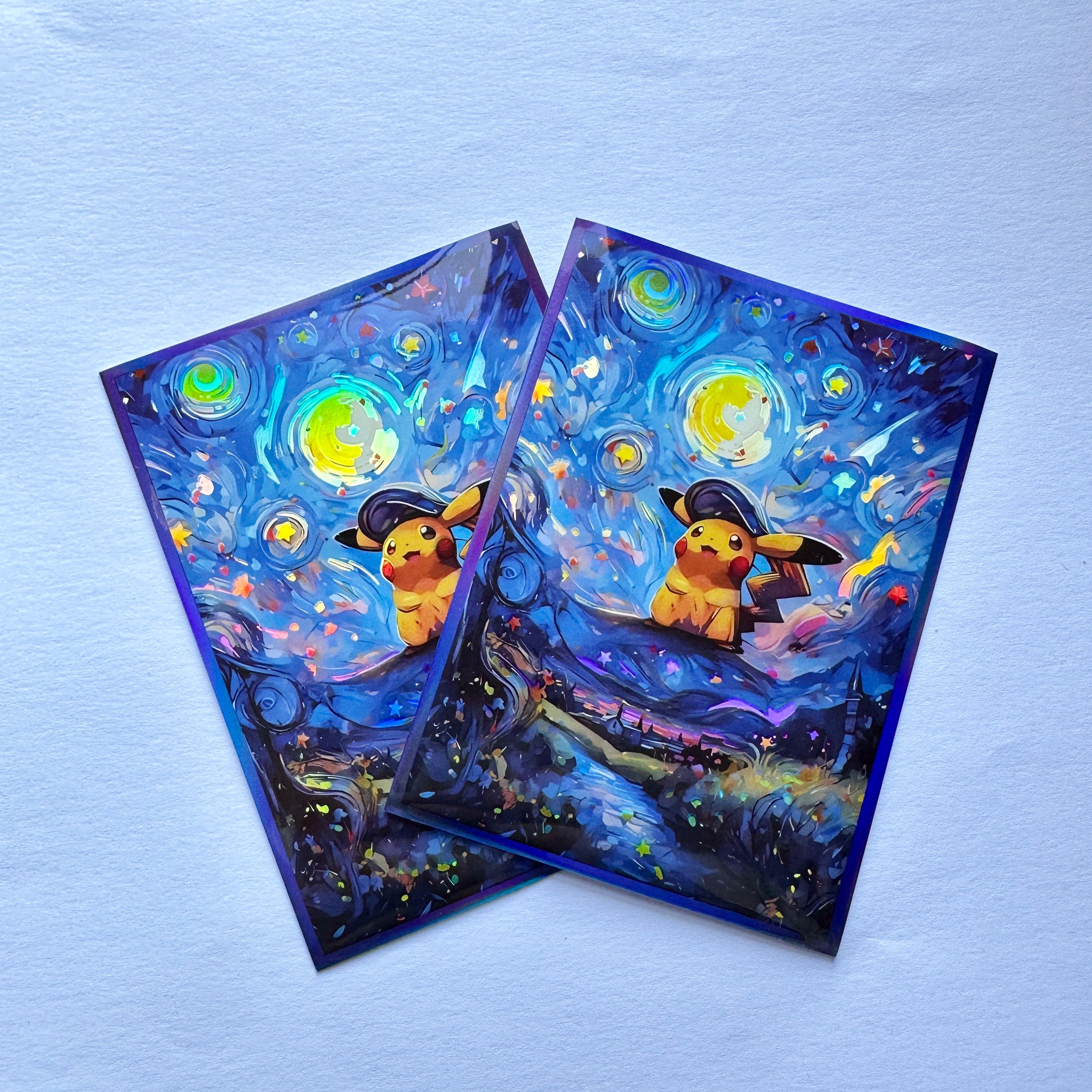 Gengar & Pikachu Oil Painting Series Holographic Card Sleeves – Kado ...